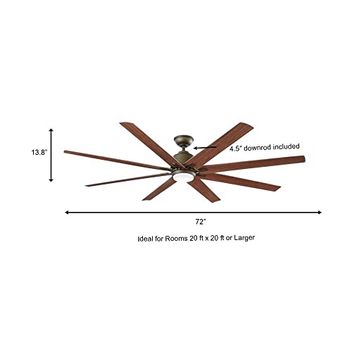 Home Decorators Collection Kensgrove 72 in. LED Indoor/Outdoor Espresso Bronze Ceiling Fan YG493OD-EB