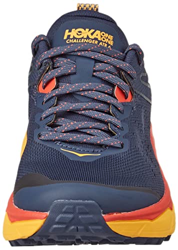 Hoka Men's Challenger 6 All Terrain Running Shoes Sneakers (Outer Space - Radiant Yellow, us_footwear_size_system, adult, men, numeric, wide, numeric_11)