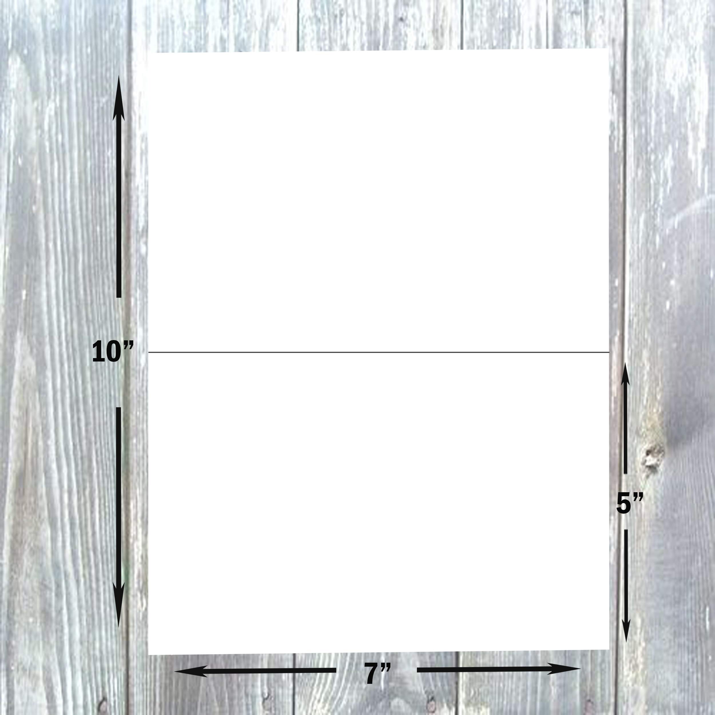 Hamilco White Cardstock Thick Paper - 5 x 7" Blank Folded Cards - Greeting Invitations Stationary - Heavy weight 80 lb Card Stock for Printer - 100 Pack