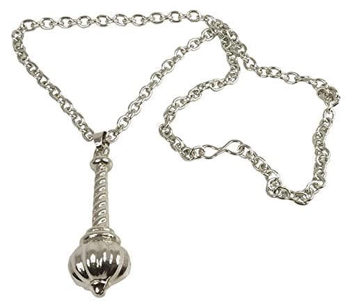 Imagine Stores Mart Stainless Steel Hanuman Gada Pendant Locket With Black Rope For Men And Women