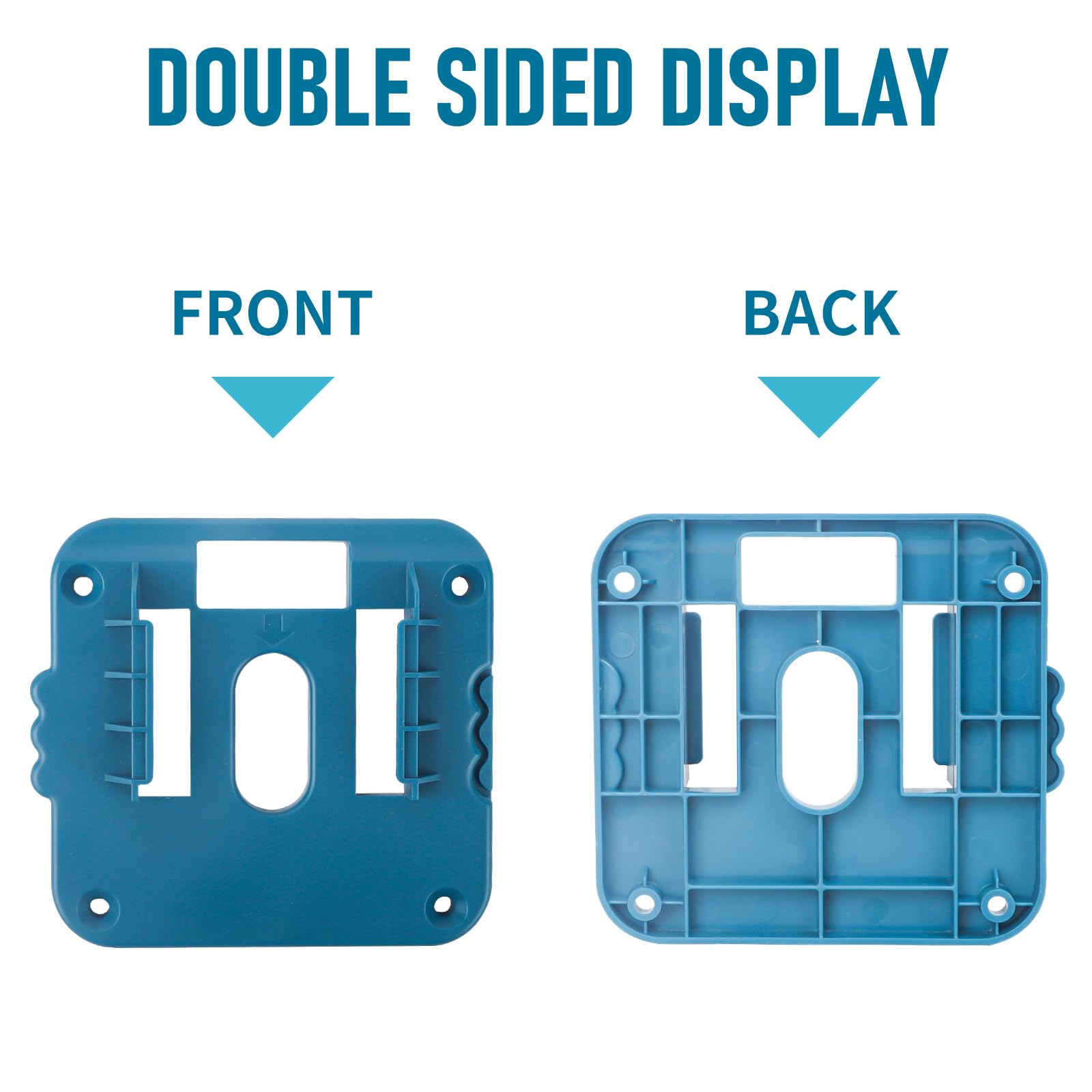 ToolValtz 5 Pack Battery Holder Mount for18V Battery Fit for BL1860 BL1850 BL1840 BL1830,Battery Store and Display for Warehouse, Factory, Truck, Workshop