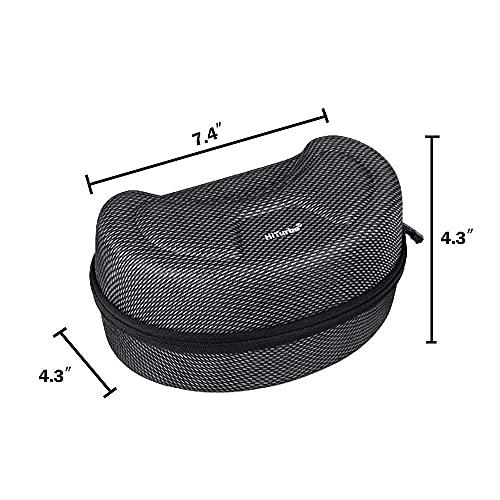Hiturbo Ski Goggles Hard Case, EVA Snowboard Goggles Box, Diving Mask Protection Carrying Case for Snow & Water Sport(1pc)