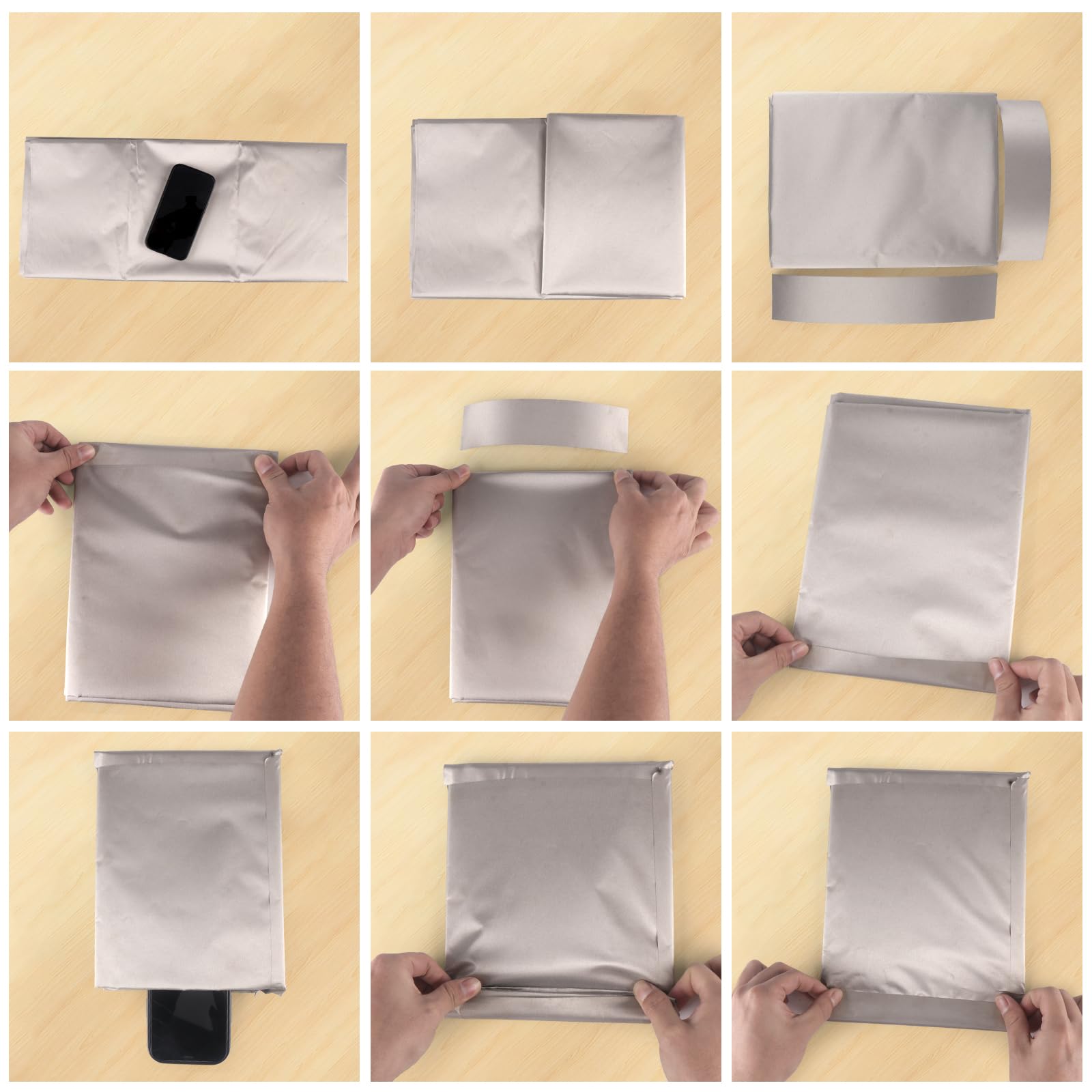 XLKIB Faraday Fabric,(43" W × 108" L Fabric + 300" L Tape),Faraday Fabric EMP Proof Military Grade,Faraday Cloth can Block Cellular Signals,WiFi, Bluetooth, GPS, and RF Signals