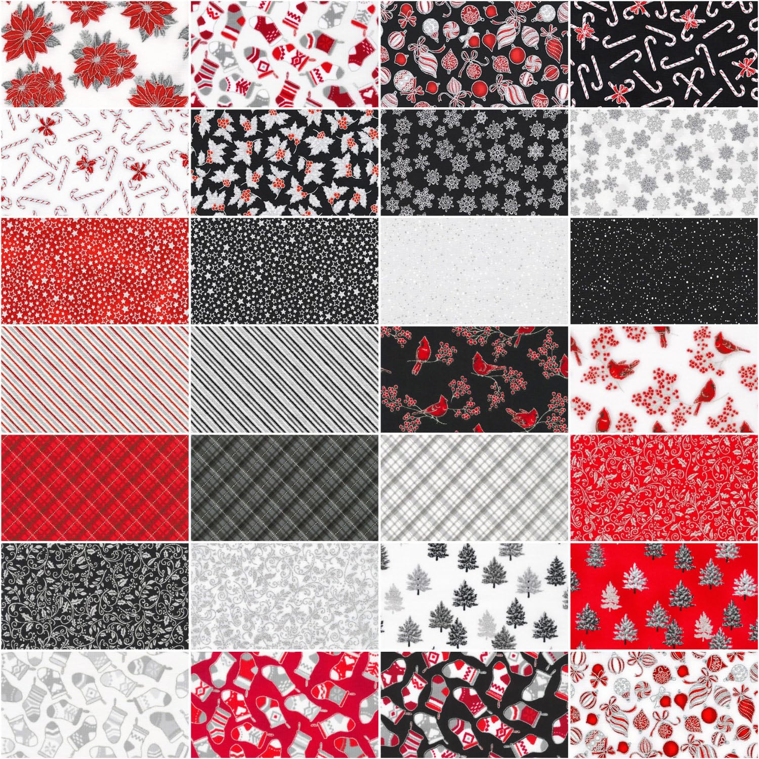 Holiday Charms Scarlet Ten Square 42 10-inch Squares Layer Cake Robert Kaufman Fabrics TEN-1195-42