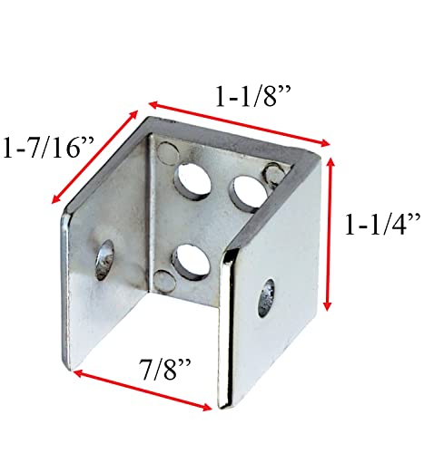 Panel Pack-2 Two Ear Bracket & 2 U Brackets Die Cast Zamac for 7/8 in. Thick Panels w/Fasteners