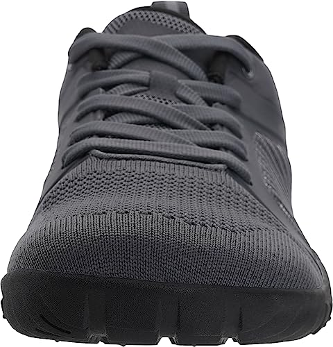 WHITIN Men's Trail Running Shoes Barefoot Minimalist Zero Drop Size Cross Training Walking Fitness Lightweight Outdoor Hiking Dark Grey 45