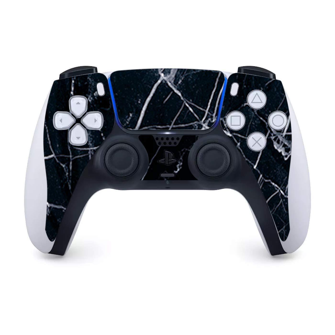 ITS A Skin Skins Compatible with Sony Playstation 5 Console Disc Edition - Protective Decal Overlay Stickers wrap Cover - Black Marble Granite White