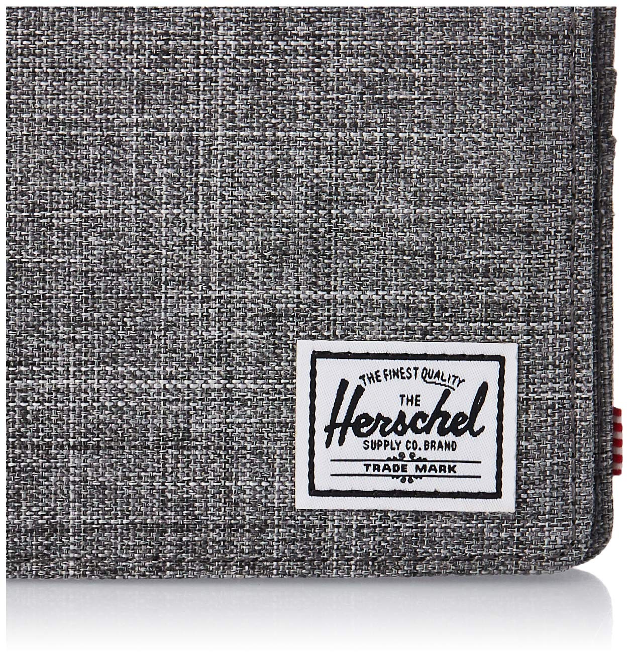 Herschel unisex adult Roy Rfid Bi Fold Wallet, Raven Crosshatch, One Size US