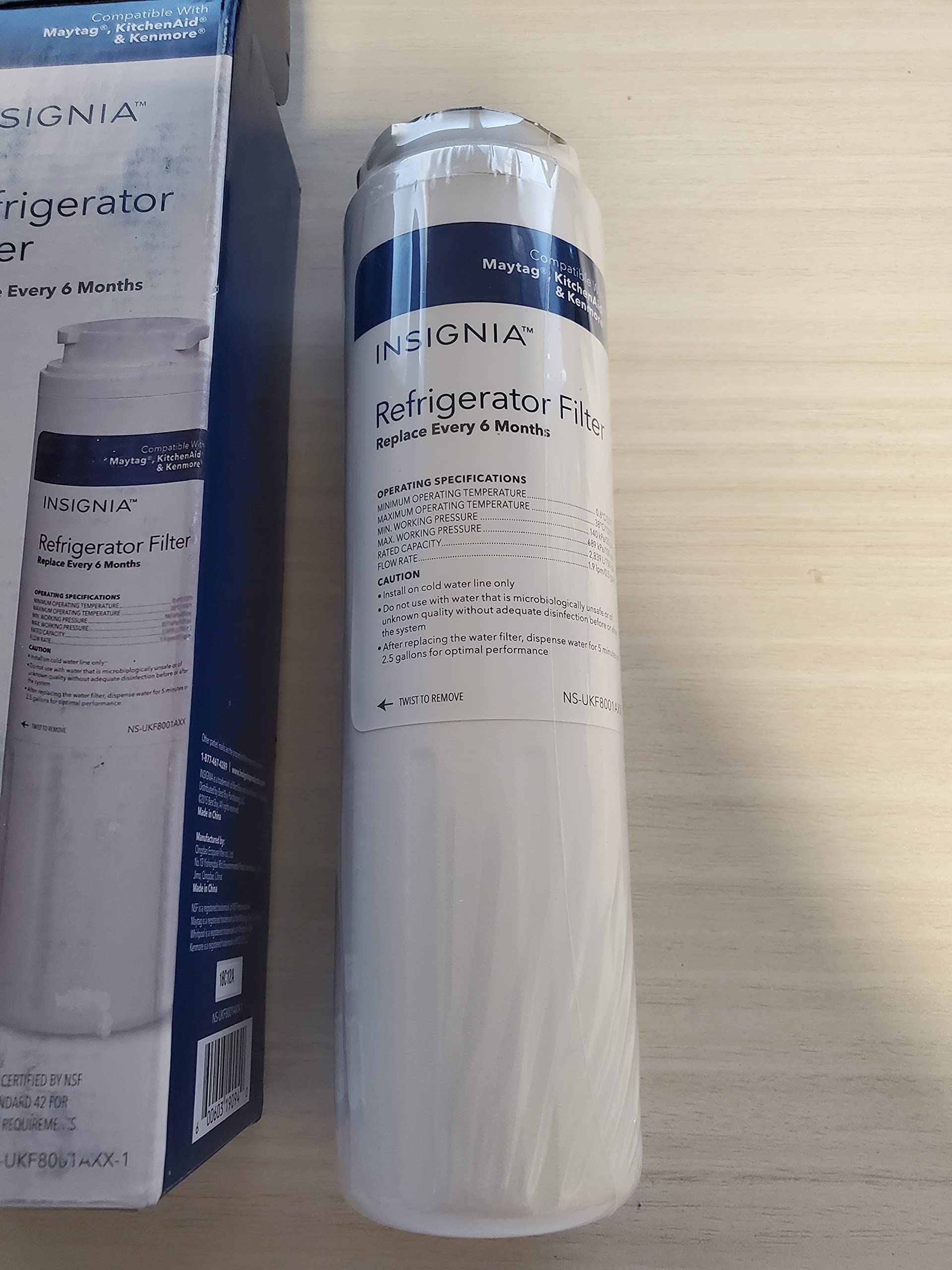 Insignia NSF Refrigerator Water Filter NS-UKF8001AXX