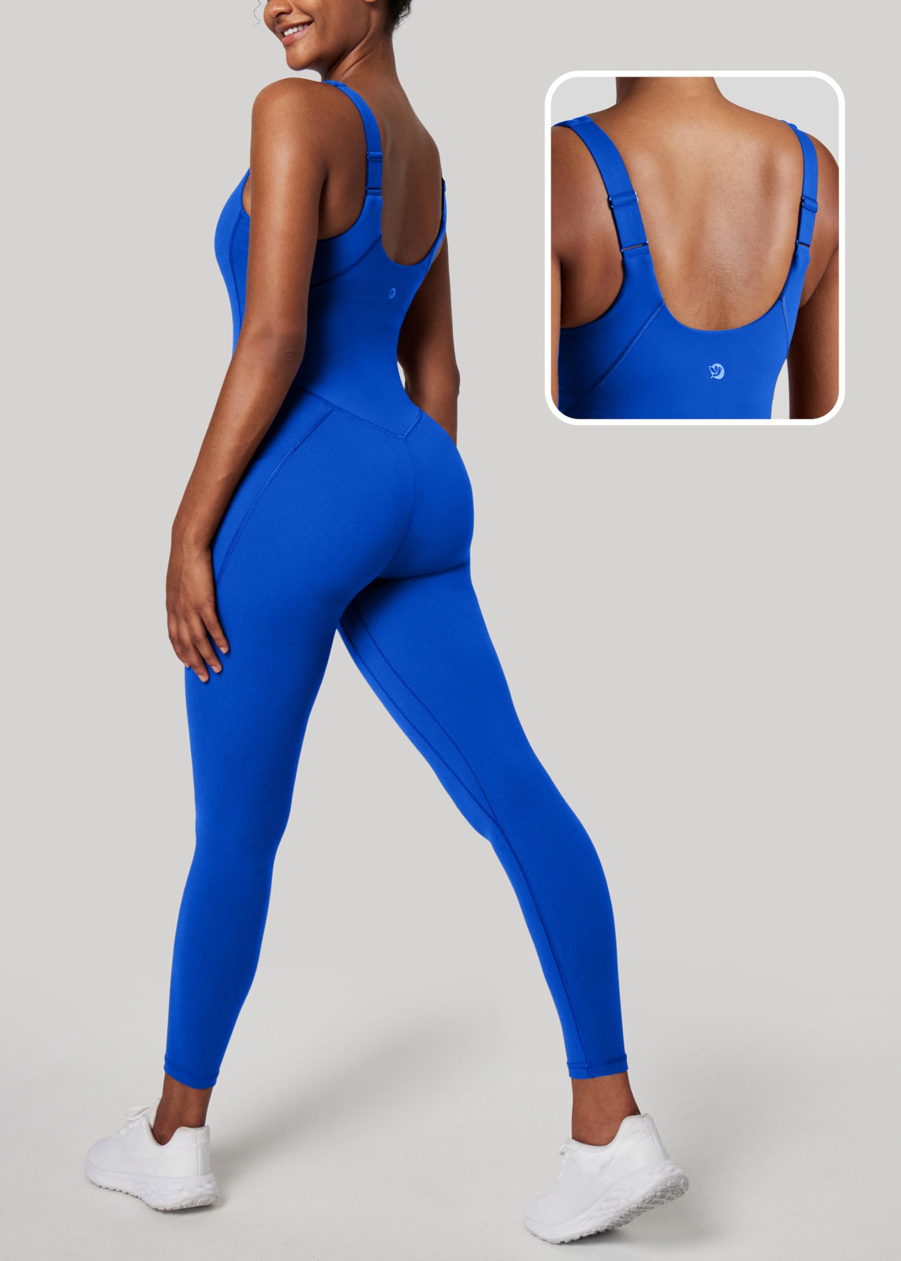 IUGA One Piece Jumpsuits for Women Tummy Control Workout Romper Unitard Bodysuit Bodycon Jumpsuit Built-in Bras