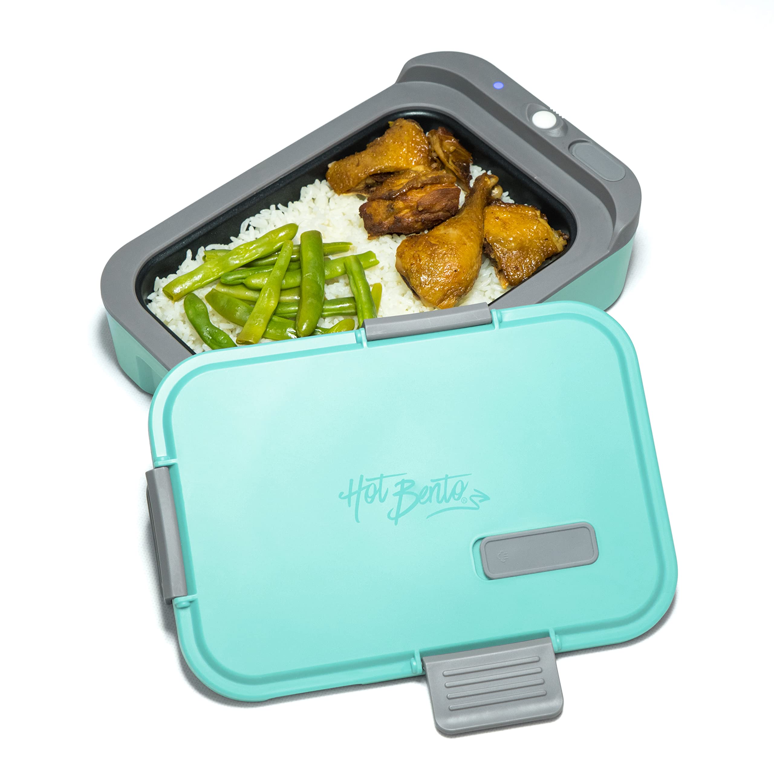 Hot Bento – Self Heated Lunch Box and Food Warmer – Battery Powered, Portable, Cordless, Hot Meals for Office, Travel, Jobsite, Picnics, Outdoor Recreation, Kitchen Meal Prep, Limpet Shell