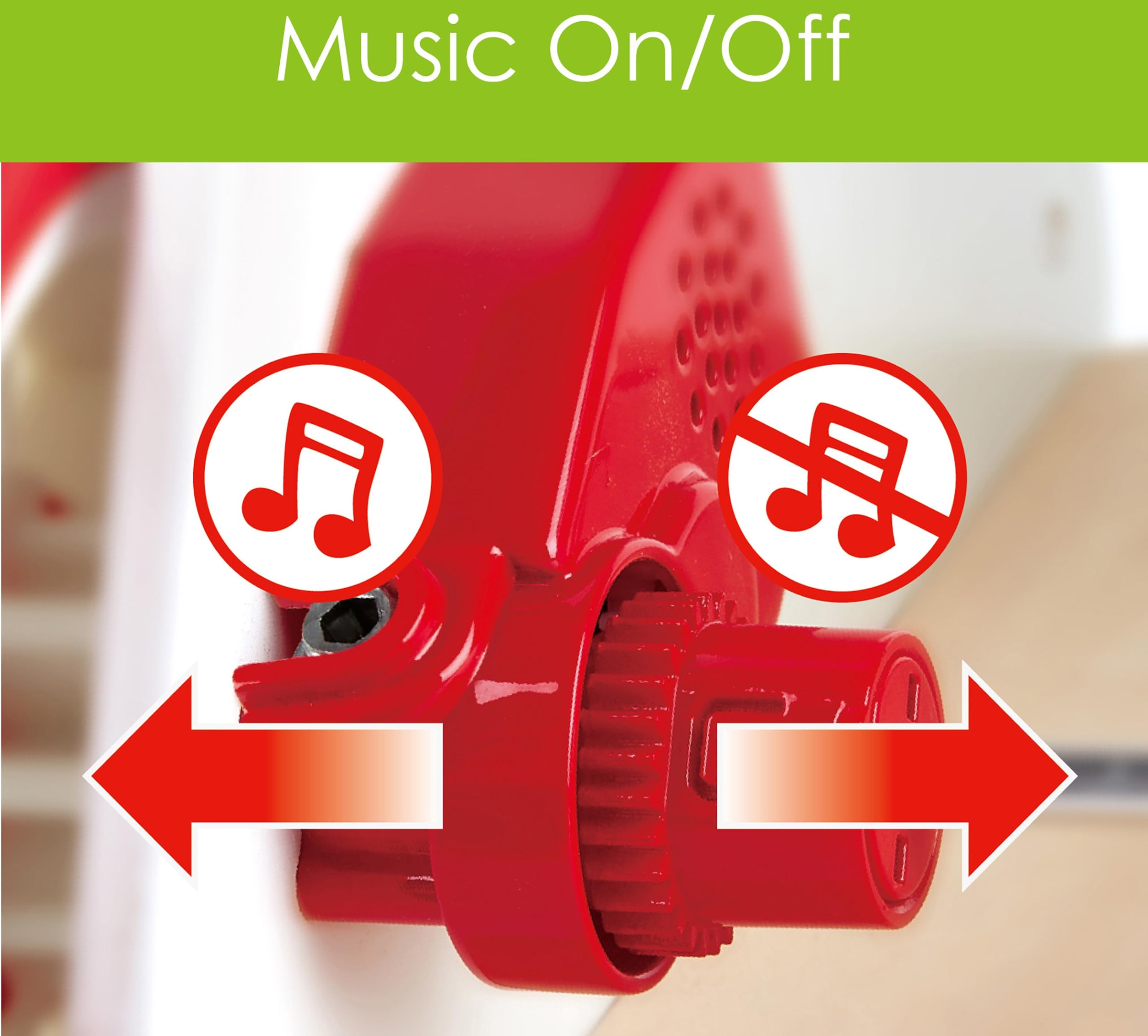 Hape Wooden Push and Pull Music Learning Walker| Multiple Activities Center for Toddlers Ages 10 Months and Up