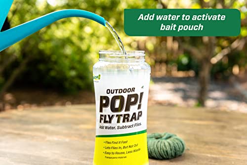 RESCUE! POP! Fly Trap – Large Reusable Fly Trap for Outdoor Use
