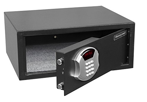 Honeywell Safes & Door Locks - Hotel Room Style Safe Box with Digital Lock - Fits 17" Laptop - LED Display Panel - Low Profile Steel Security Personal Safe for Money - 1.14 Cubic Feet - Black - 5105DS