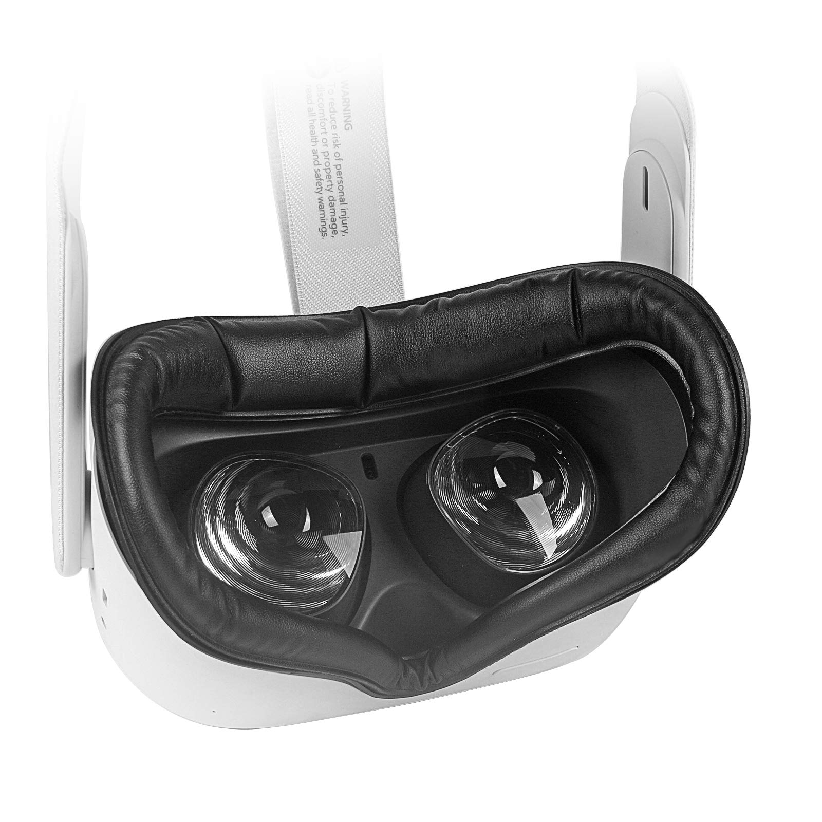 HIJIAO VR Facial Interface Bracket & PU Leather Foam Face Cover Pad Replacement & Protective Lens Cover for Oculus Quest 2