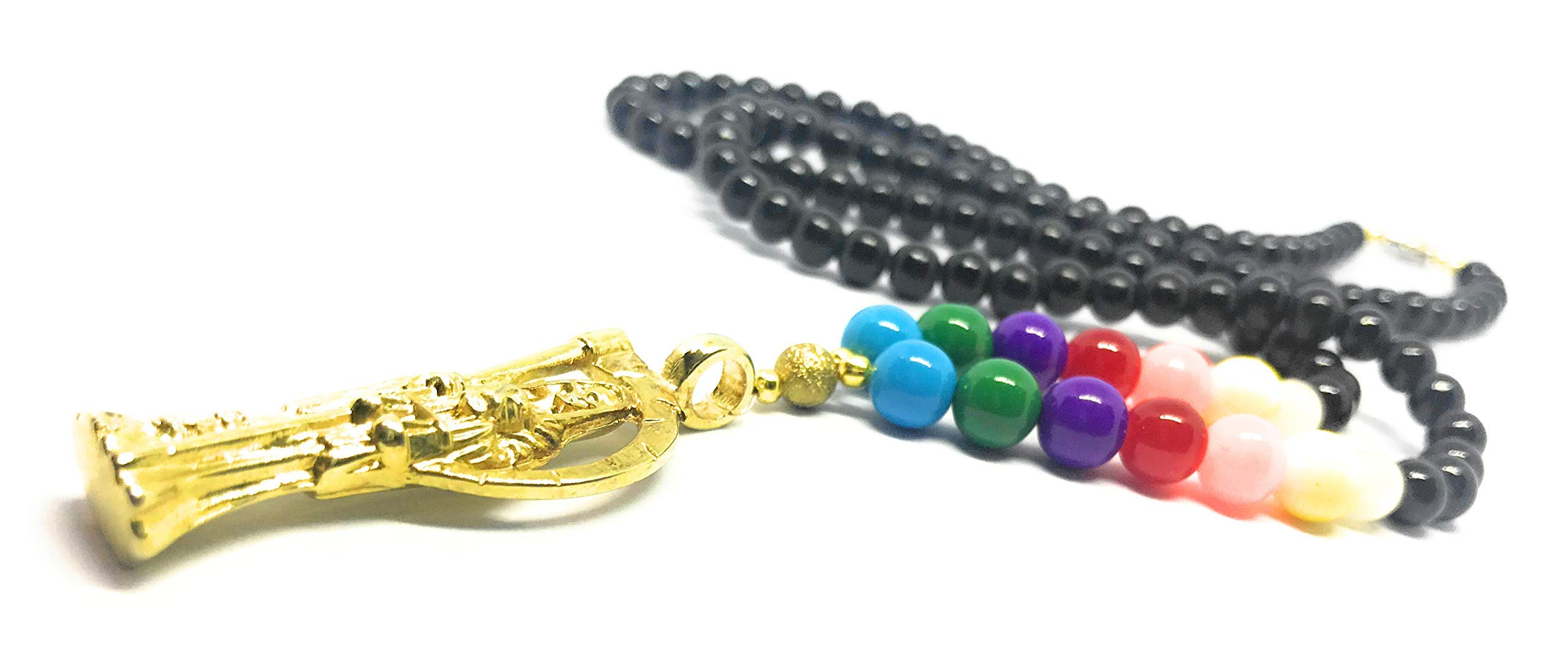 Holy Death?s 7 Powers Rosary. Rosario 7 potencias de la Santa Muerte.