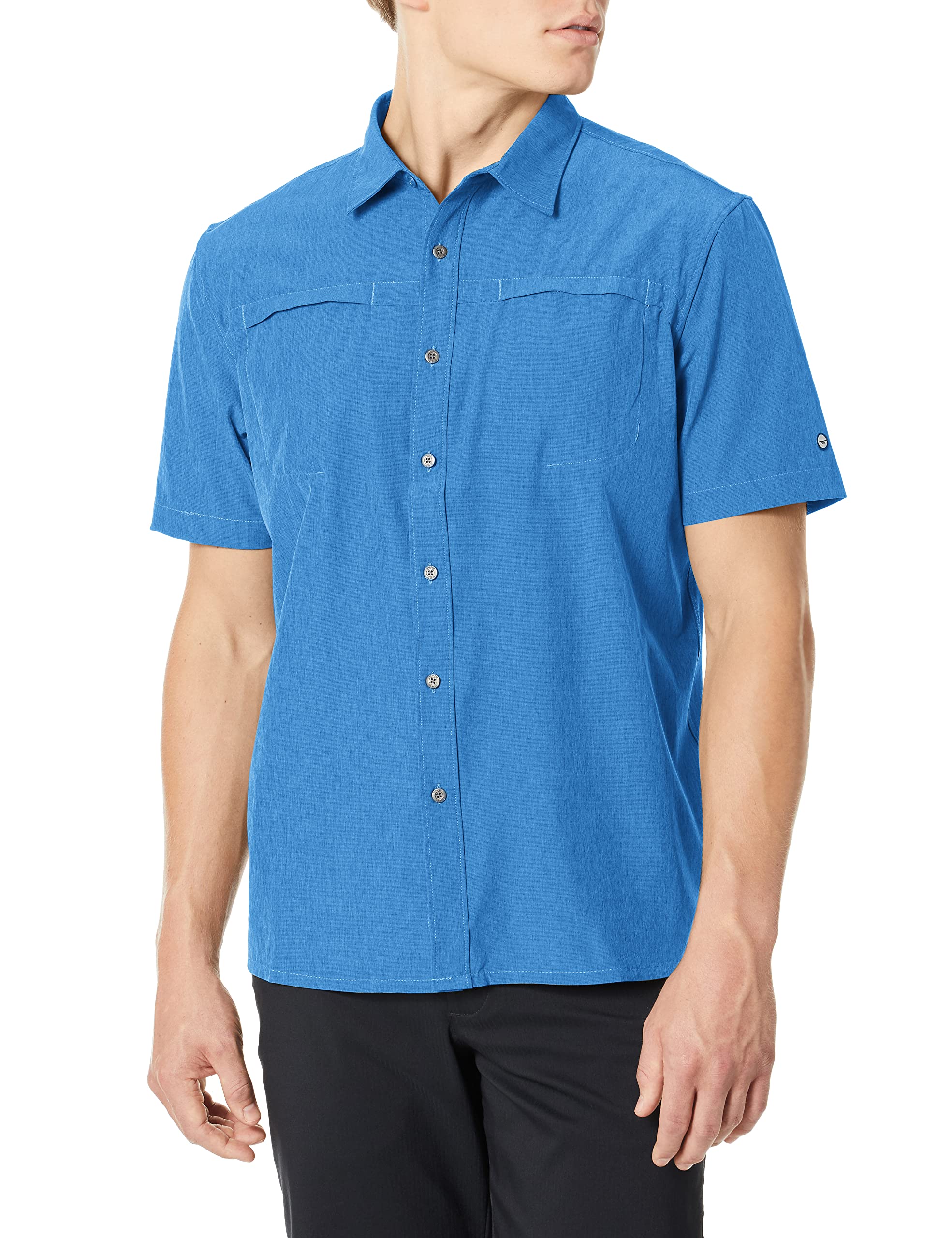 HI-TEC Men's Men's Bolton Short Sleeve Stripe Active Shirt, Magnet