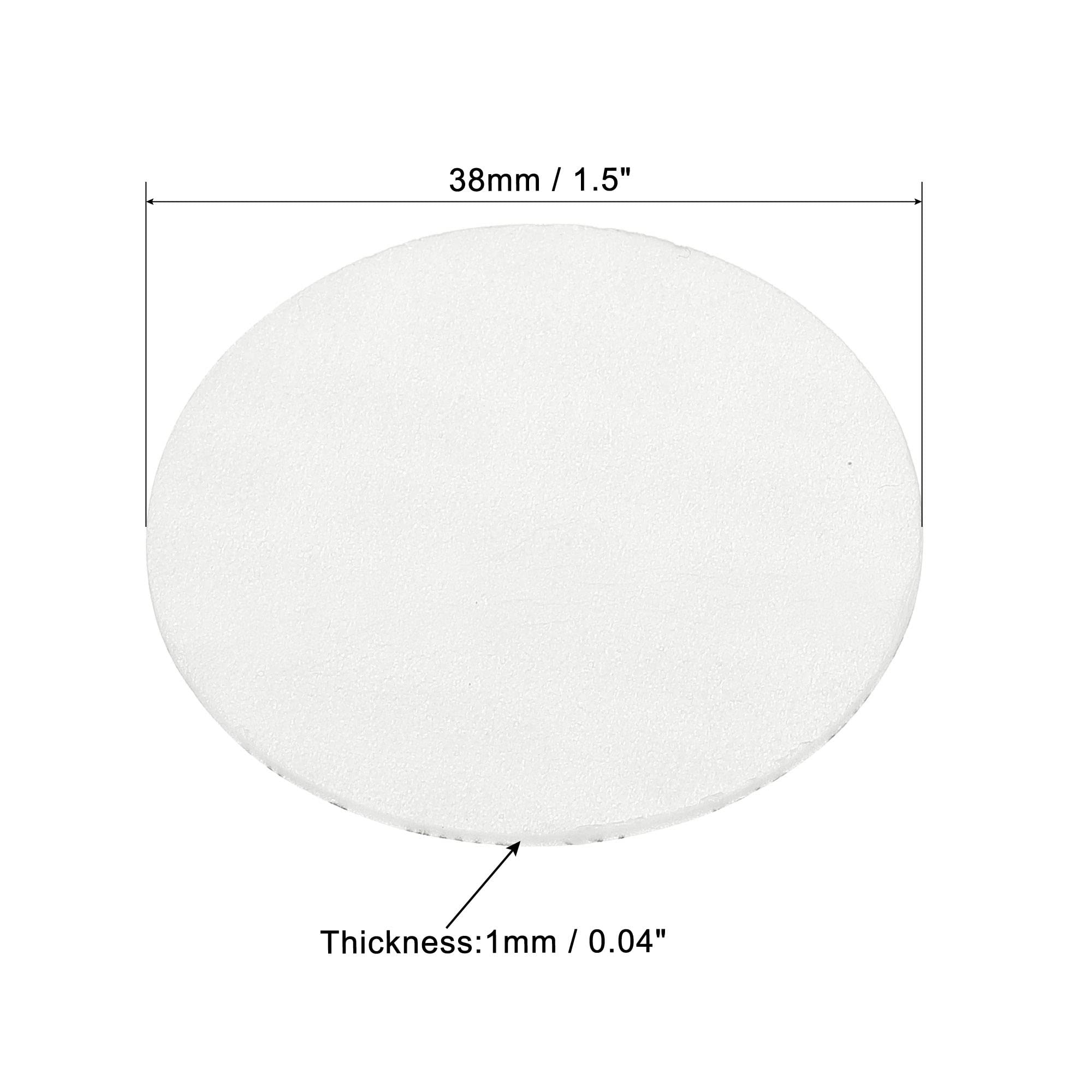PATIKIL 38mm/1.5" Foam Lid Liner, 300Pack Adhesive PS Pressure Sensitive Seal Cap Liners Resistant Tamper for Plastic Glass Jar Bottle Cap Seals
