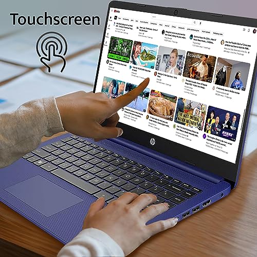 HP 14” HD Touchscreen Laptop, AMD Ryzen 7-5700U, 16GB RAM, 1TB PCIe SSD, AMD Radeon Graphics, HD Webcam, WI-FI 6, Bluetooth, HDMI, Blue, Windows 11, 32GB USB Card