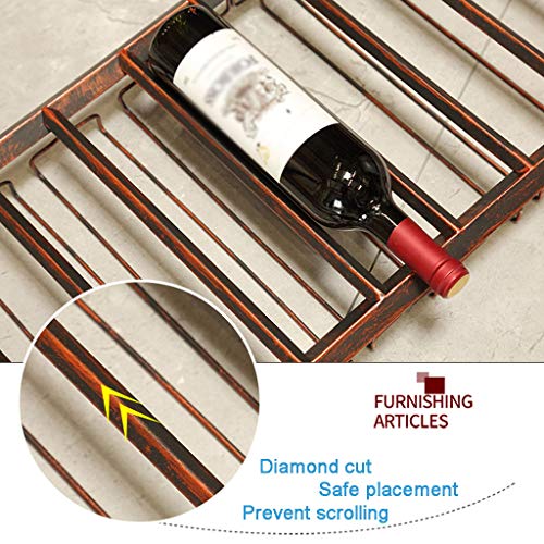 Wine Racks Ceiling Adjustable Hanging Industrial Bar Red Wine Glasses Storage Shelf/Metal Industrial Decoration Shelf/Cabinet Organizer Home Decor