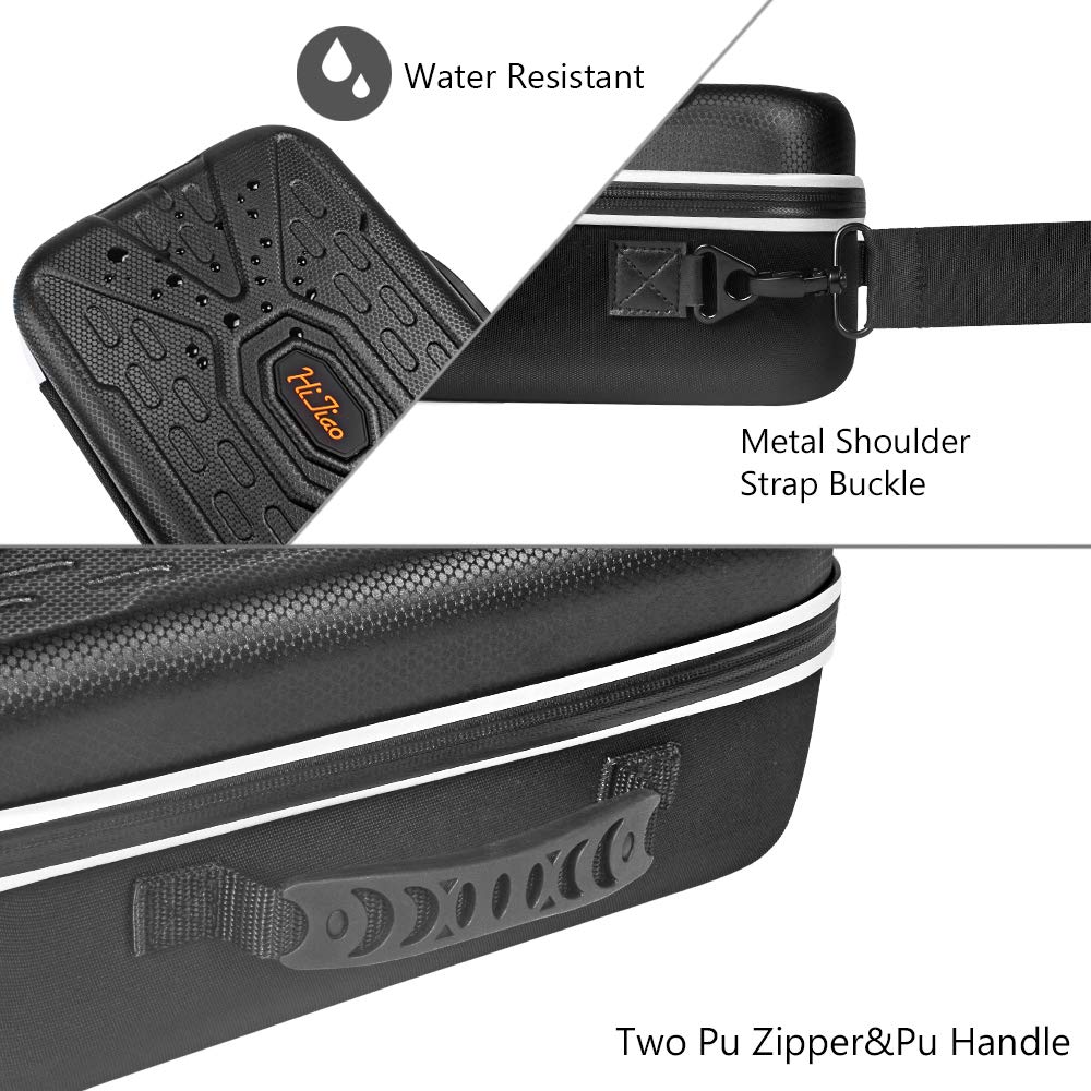 HIJIAO Hard Case for Oculus Quest 2 and Oculus Quest and Controllers Accessories Waterproof Durable Enough Carring Case (BLACK NEW)