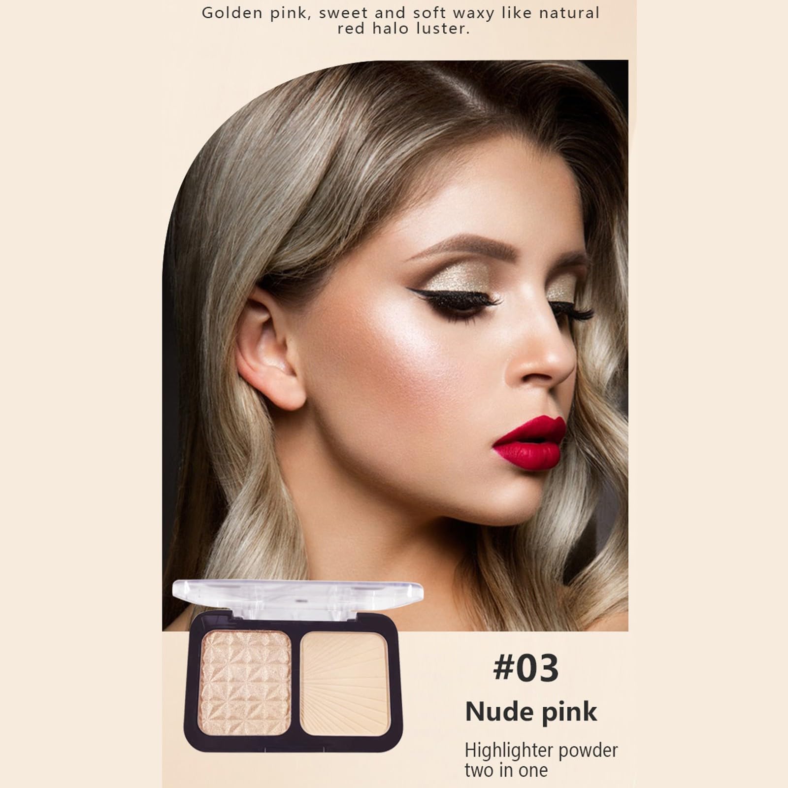HMDABD Eyeshadow Sweat Proof Powder With Brightening Moisturizing Formula Long Lasting Coverage Contouring Highlighting And Repairing Effects Vegan Eyeshadow(C