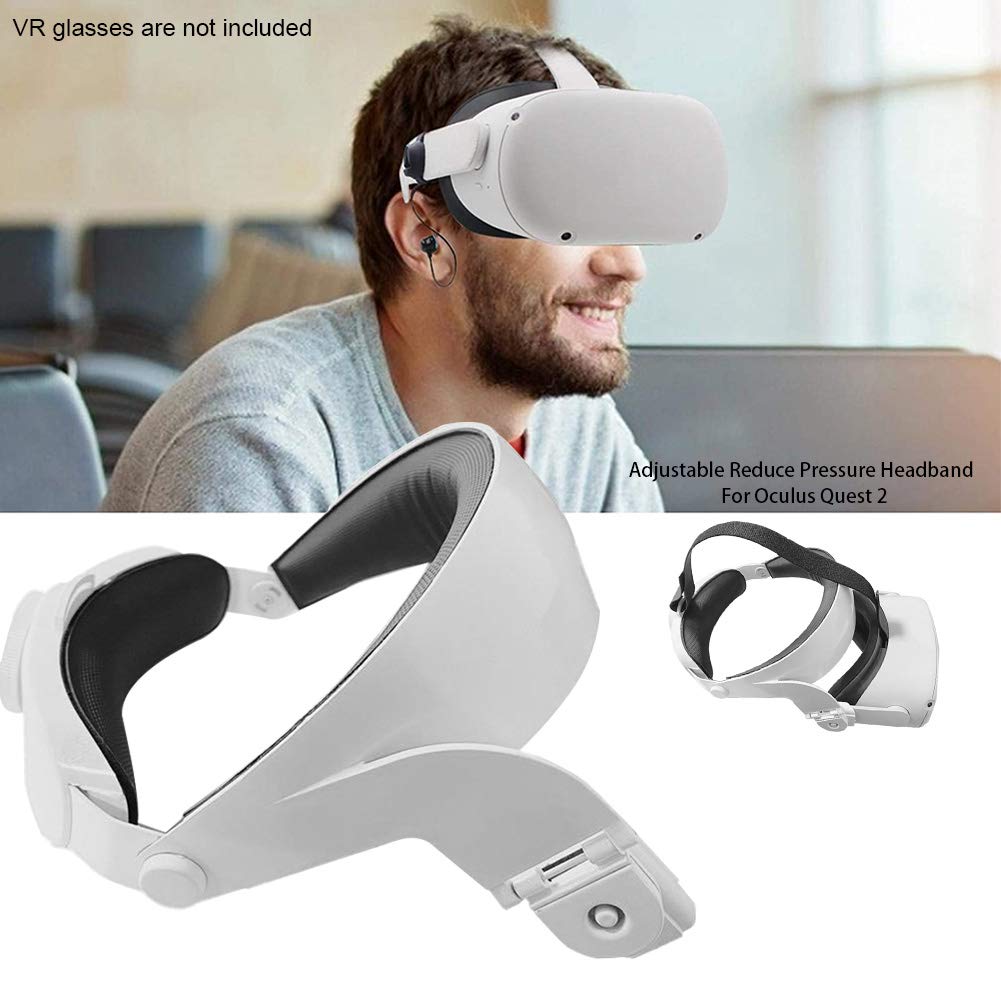Head Strap for Oculus Quest 2 VR Headset Headband with Foam Pad, Pressure Relief