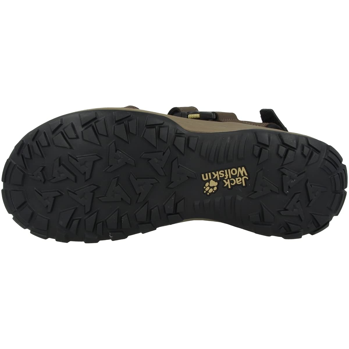 Jack Wolfskin Men's Rocky Path Hiking Sandal Boot, Brown Dark Brown Black, 13