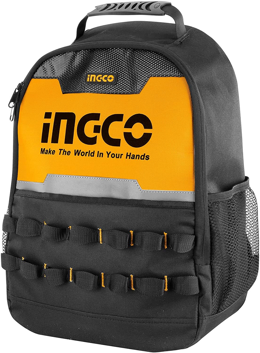 INGCO Tool Backpack,Tool Bag with Laptop Compartment, Professional Multifunctional Tool Bag Molded Base HBP0101