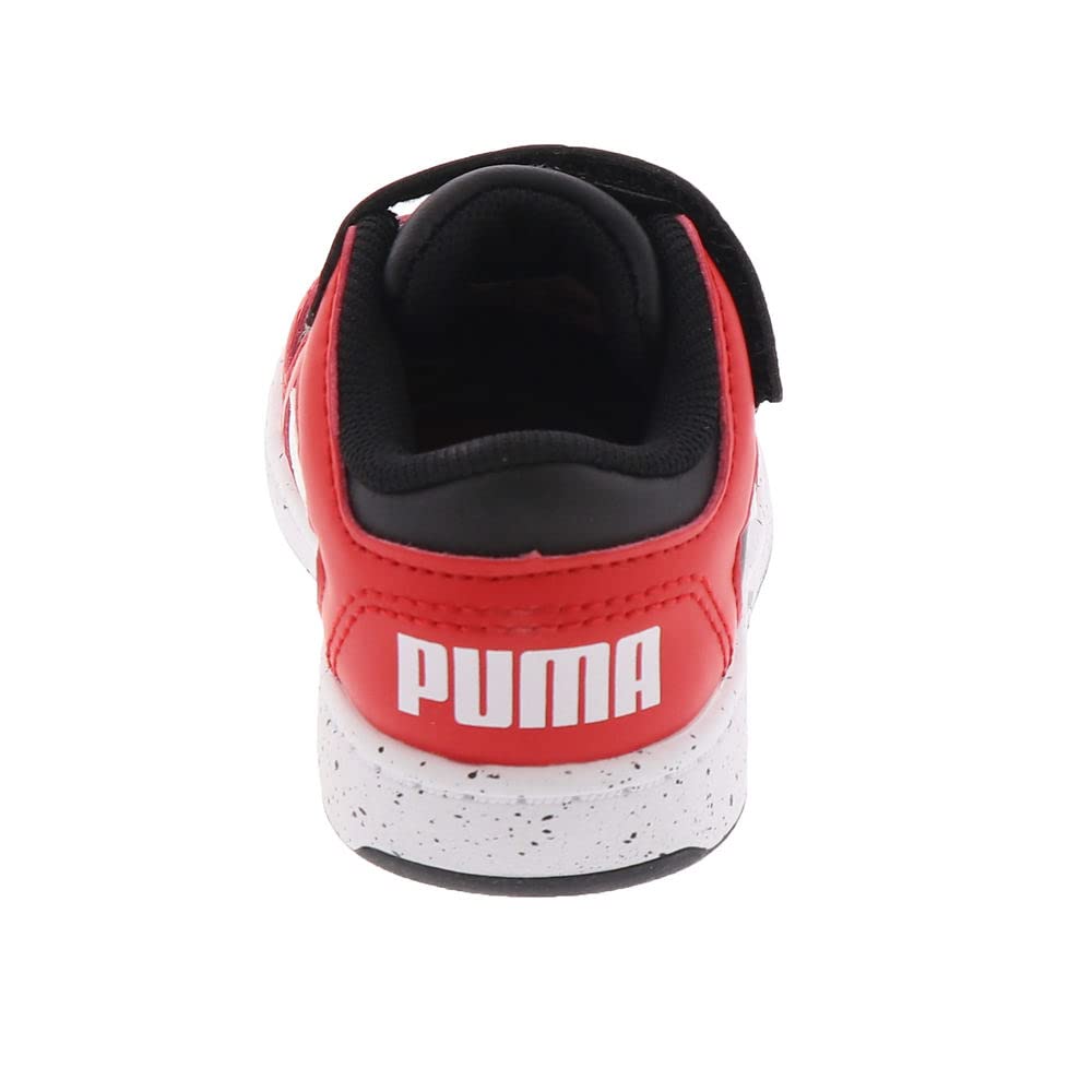 PUMA Rebound Layup LO Speck INF Boys InfantToddler Sneaker 5 M US Toddler BlackRedWhite