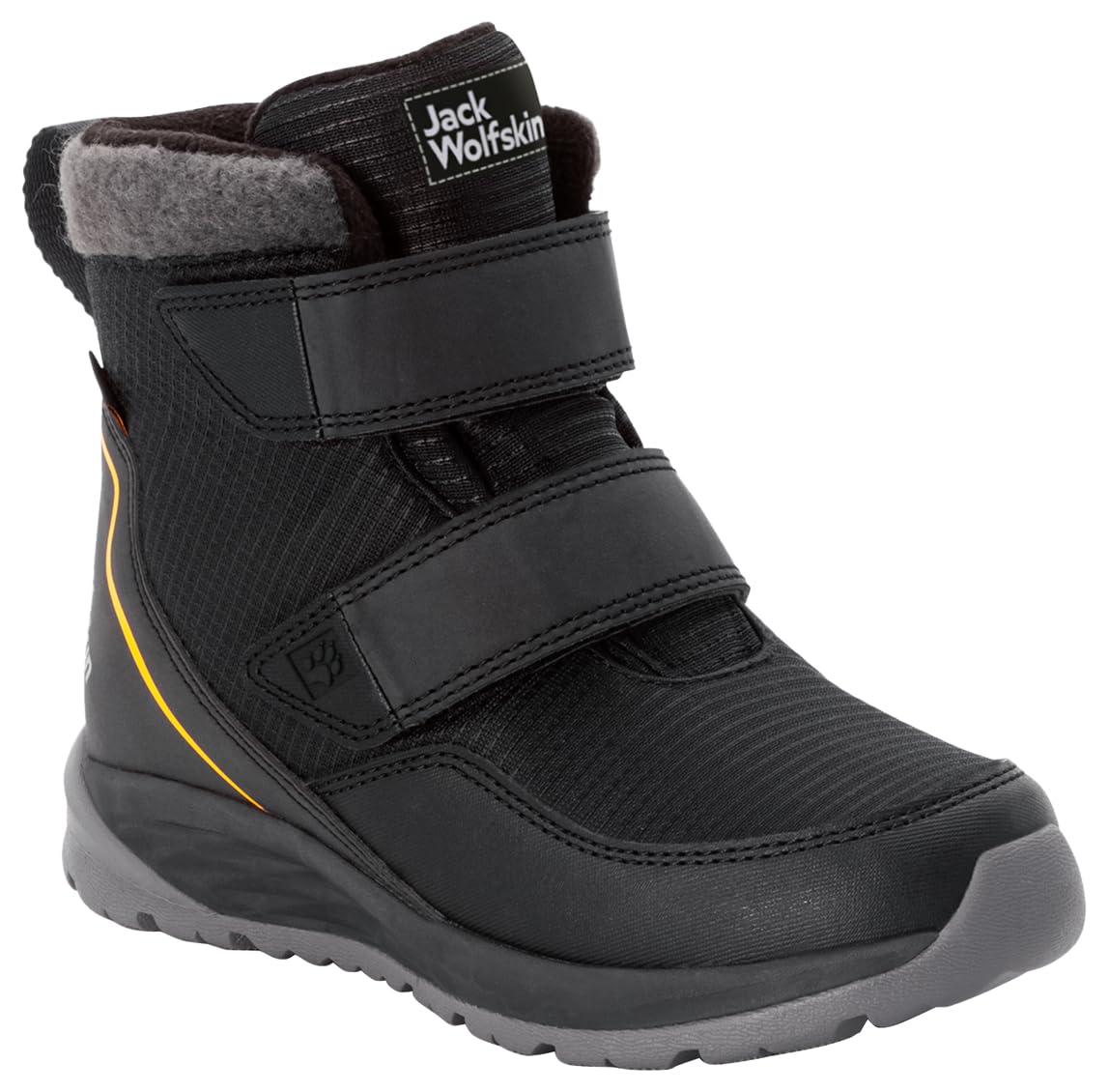 Jack Wolfskin Polar Bear Texapore Mid Vc K Hiking Boot, Phantom/Blue, 9 US Unisex Big Kid