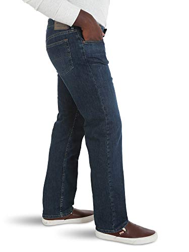 Wrangler Authentics Men's Comfort Flex Waist Relaxed Fit Jean Carbon 44W x 32L
