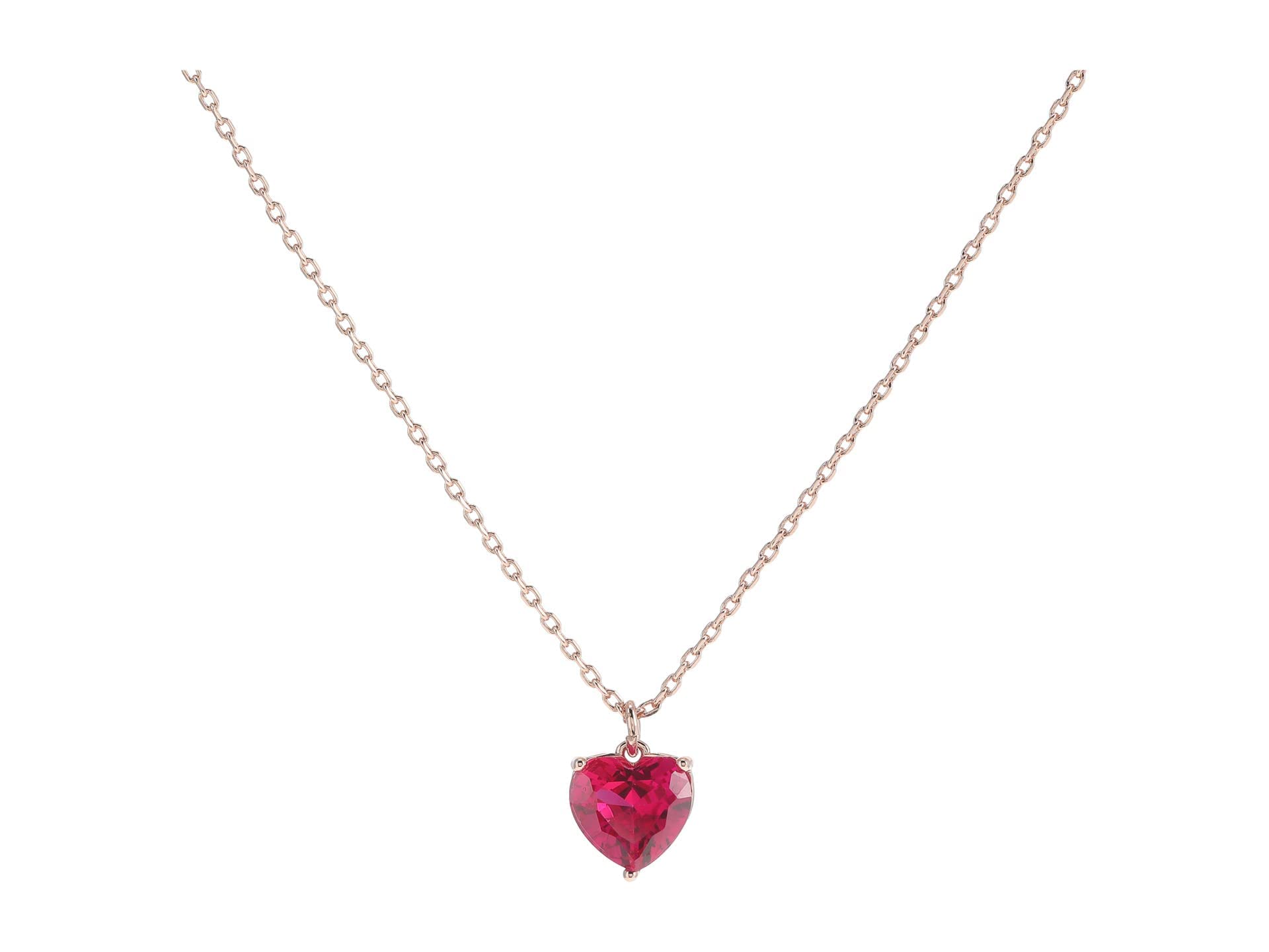 Kate Spade New York Heart Pendant Red/Rose Gold One Size