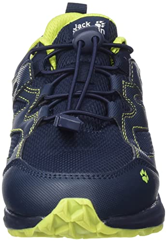 Jack Wolfskin Unisex Unleash 4 Speed Texapore K Hiking Shoe, Blue/Lime, 13 US Men