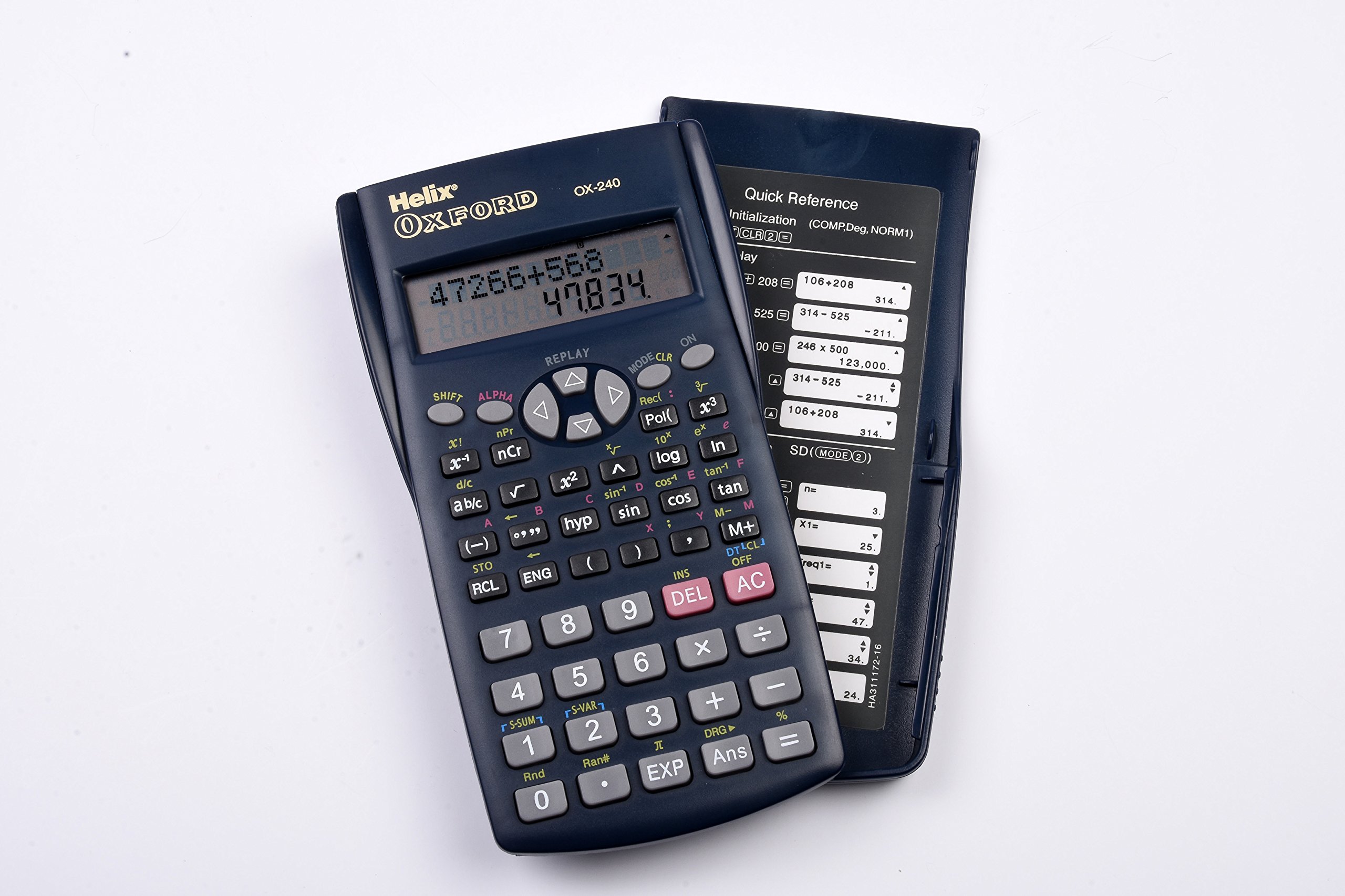 Helix RC2072 Oxford Scientific Calculator,Black,22 x 14 x 2.2 cm