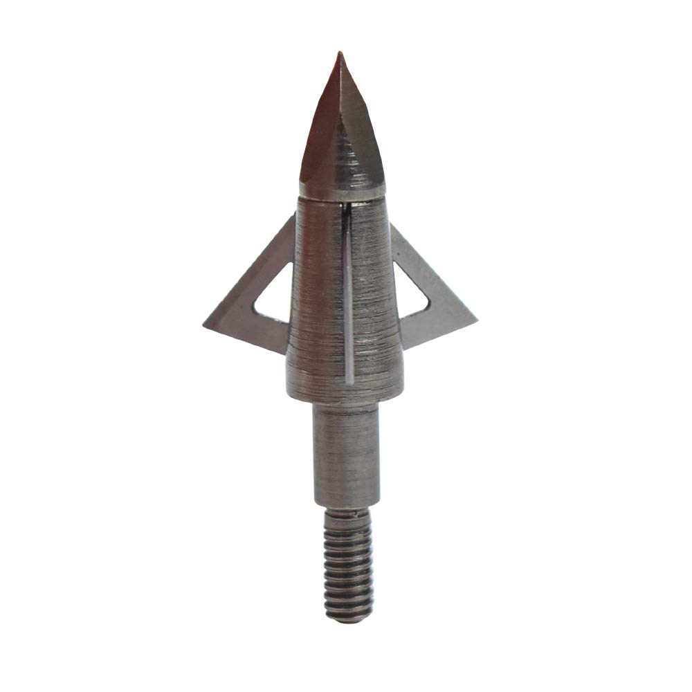 Hunter Ian Archery Broadheads 100 Grain Bowhunting Arrow Head 3 Fixed Blades 12 Pack for Crossbows Recurve Compound Bow Arrows