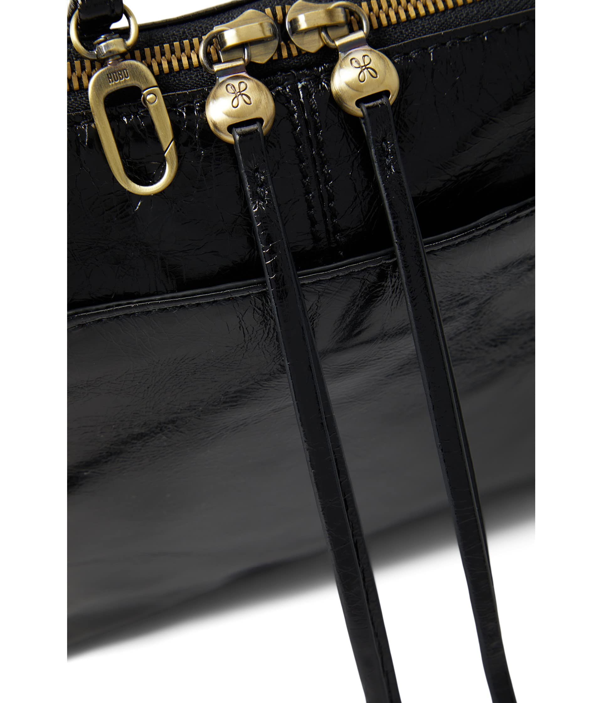 HOBO Reeva Handbag For Women - Zipper Closure With Removable Crossbody Strap, Spacious and Elegant Bag Black One Size One Size