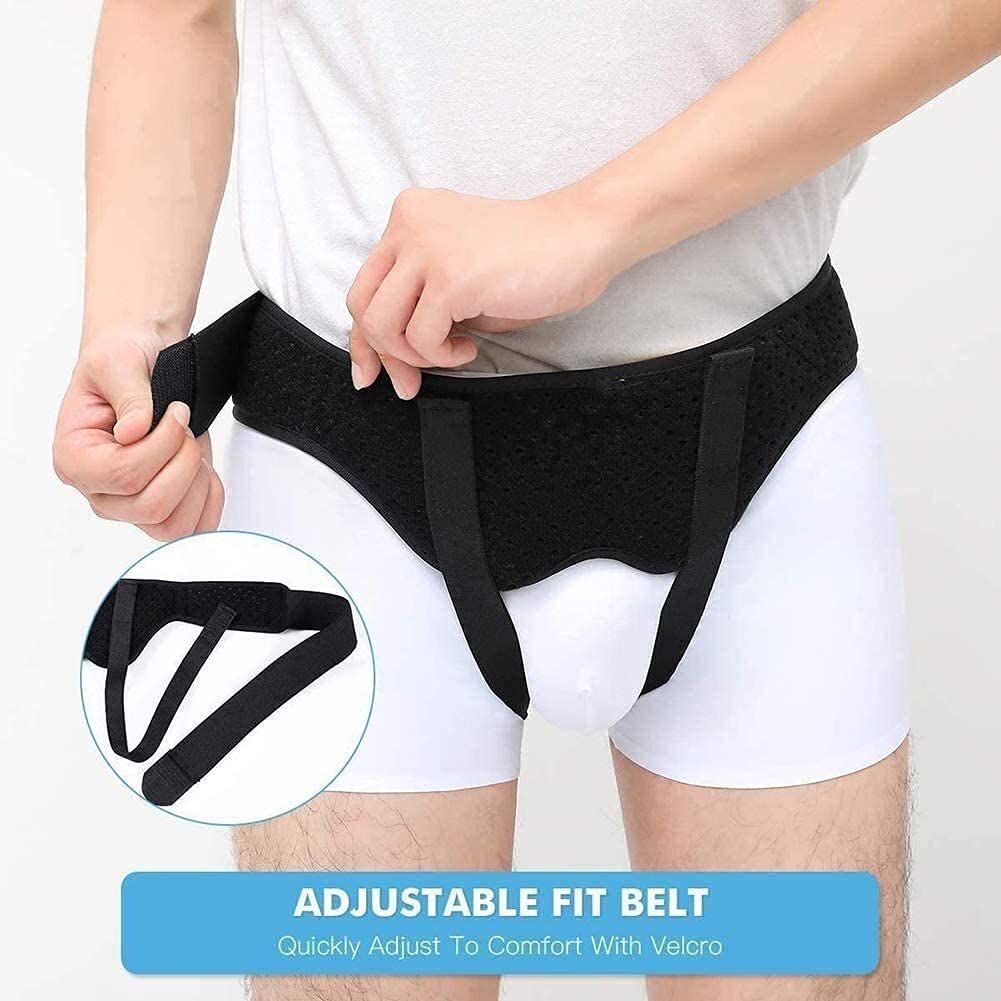 Inguinal Hernia Support Post Surgery Hernia Pain Relief Truss Brace for Single/Double Inguinal Or Sports Hernia with Two Removable Compression Pads Groin Straps Surgery Injury Recovery Hernia Belt