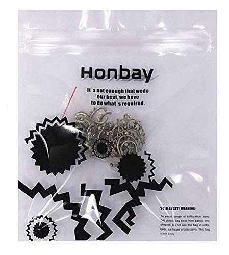 Honbay 20pcs Fake Septum Clicker Nose Ring Rhinestone Non Piercing Hanger Clip Body Jewelry (Bronze)