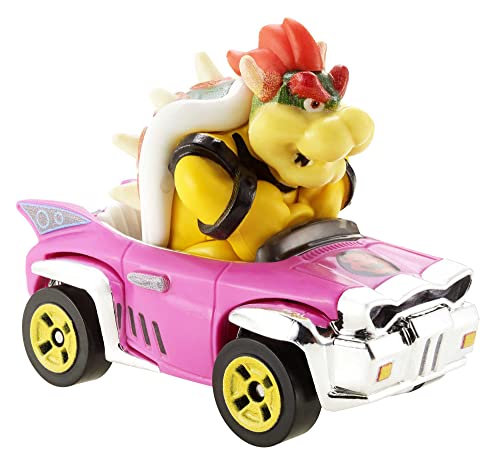 Hot Wheels GBG31 Mario Kart 1:64 Die-Cast Bowser with Badwagon Vehicle