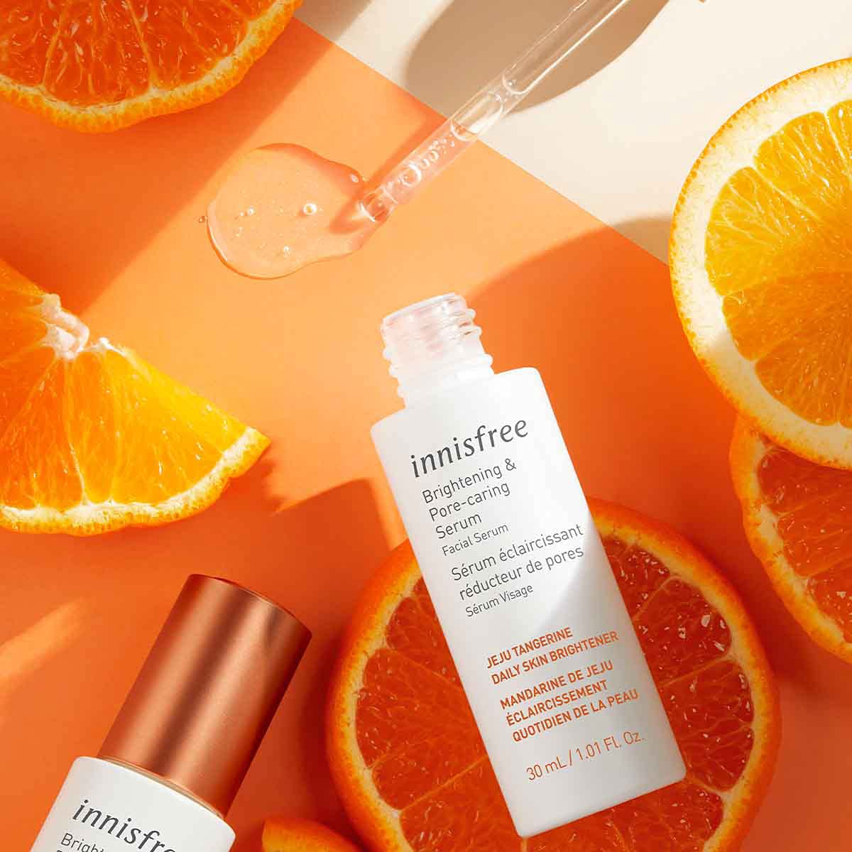 innisfree Tangerine Brightening & Pore Caring Serum Face Treatment