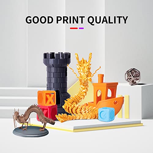 WEEDO Silk PLA Filament 1.75mm Bundle for 3D Printer, 4 Rolls of 250g Silk Copper/Silk Gold/Silk Sliver/Silk Bronze 3D Printer Filament, Dimensional Accuracy ±0.02mm, Clog-Free, Tangle-Free