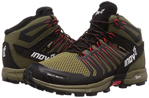 Inov-8 Men's Roclite 345 GTX Hiking-Boots, Brown/Red, 8