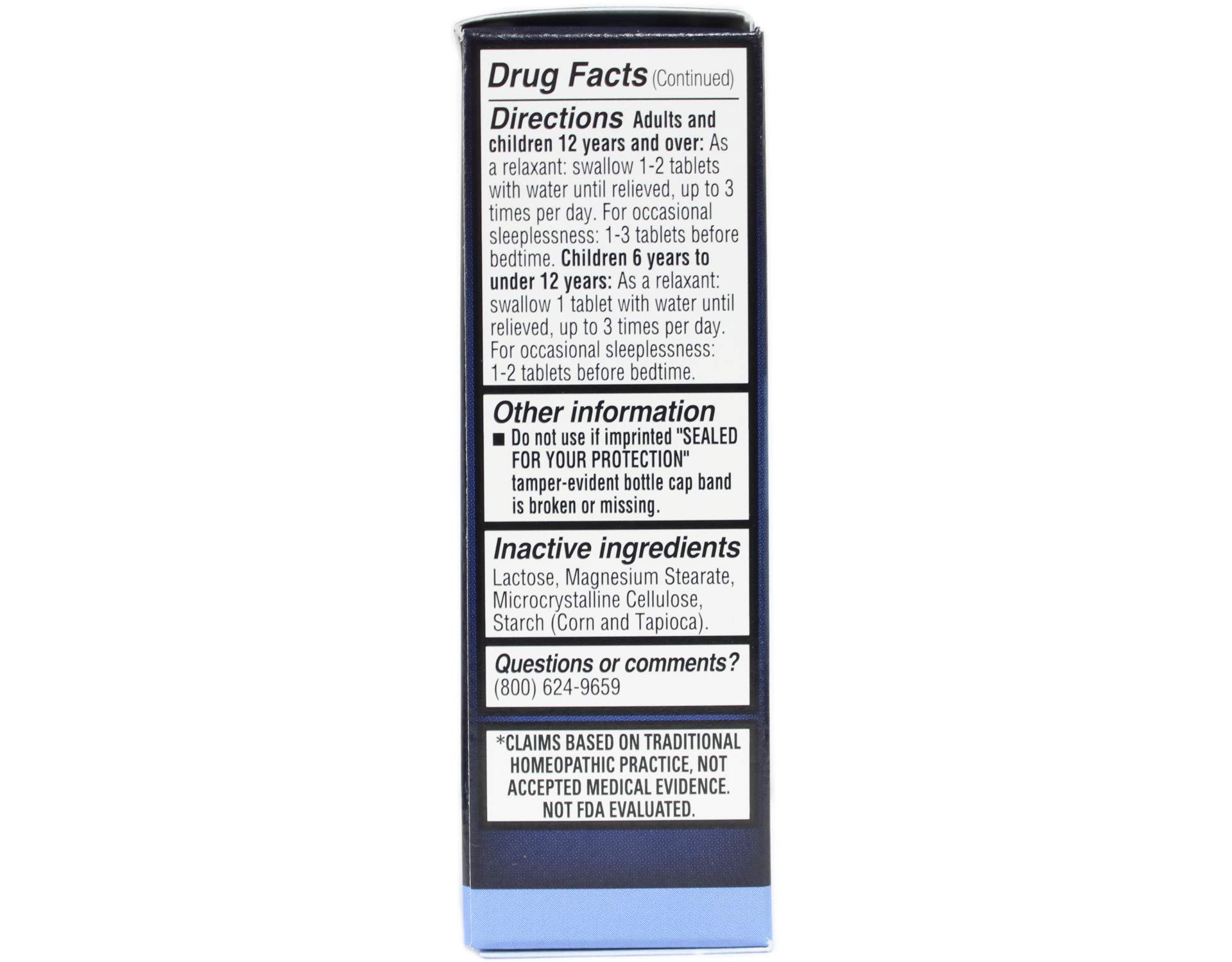 Hyland's Calms Forte Sleep Aid Tablets - 100 ct, Pack of 5