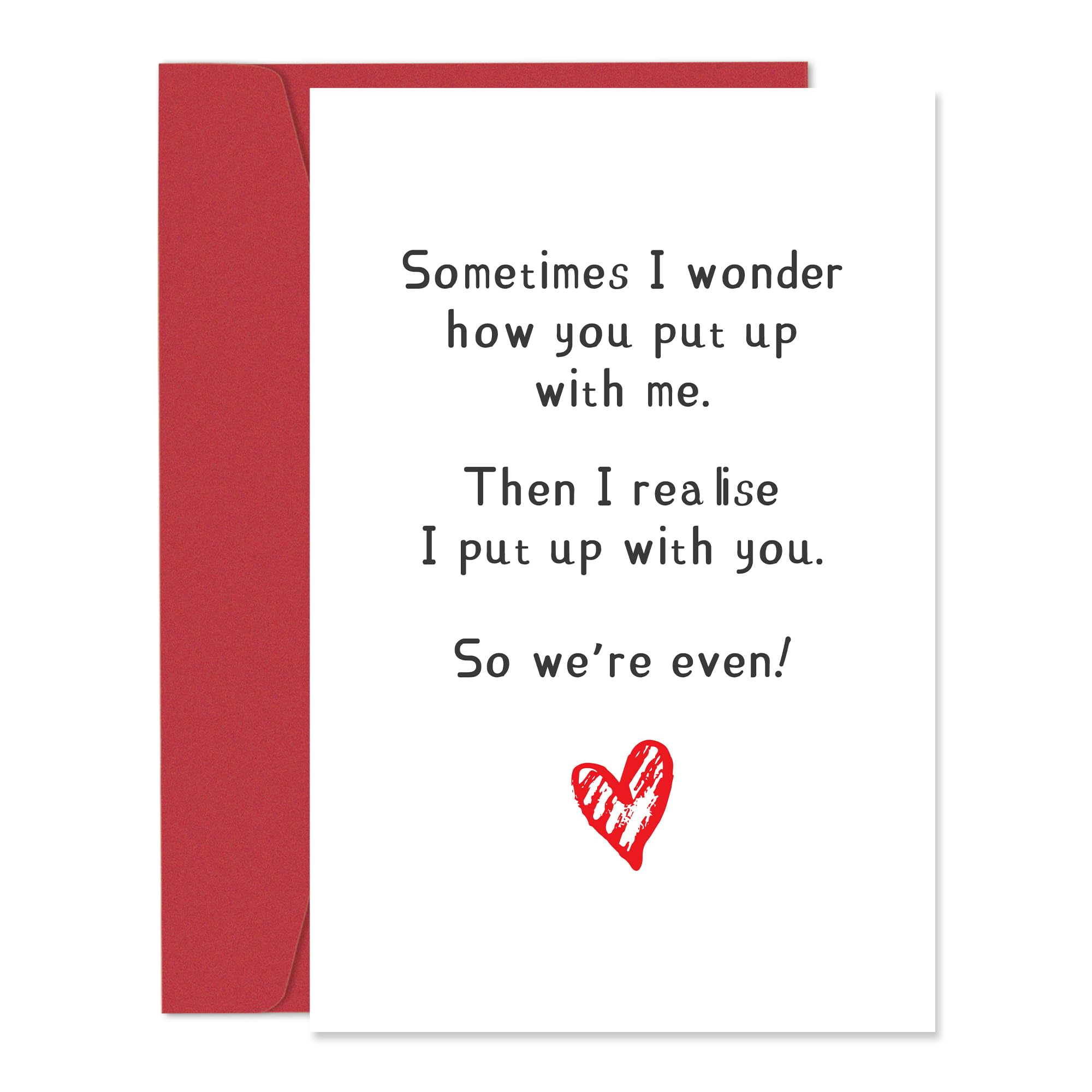 Heollaok Funny Anniversary Card for Husband Wife, Humorous Birthday Cards for Him Her, Naughty Wedding Anniversary Card for Women Men, Witty Birthday Cards for Boyfriend Girlfriend