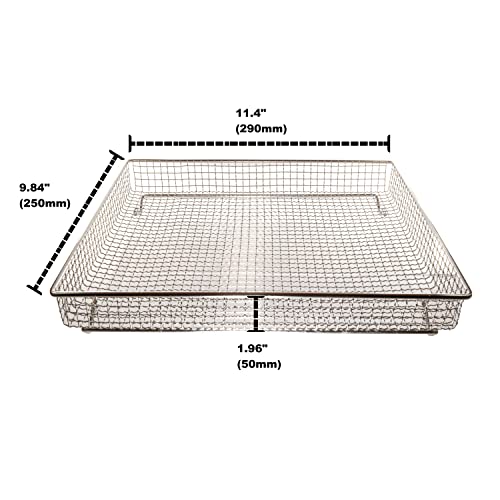 Univen Stainless Steel Baking Tray Pan and Air Fryer Basket Compatible with Cuisinart Airfryer TOA-060 and TOA-065