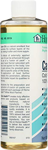 Home Health Castor Oil Cold Pressed & Cold Processed, 8 Oz