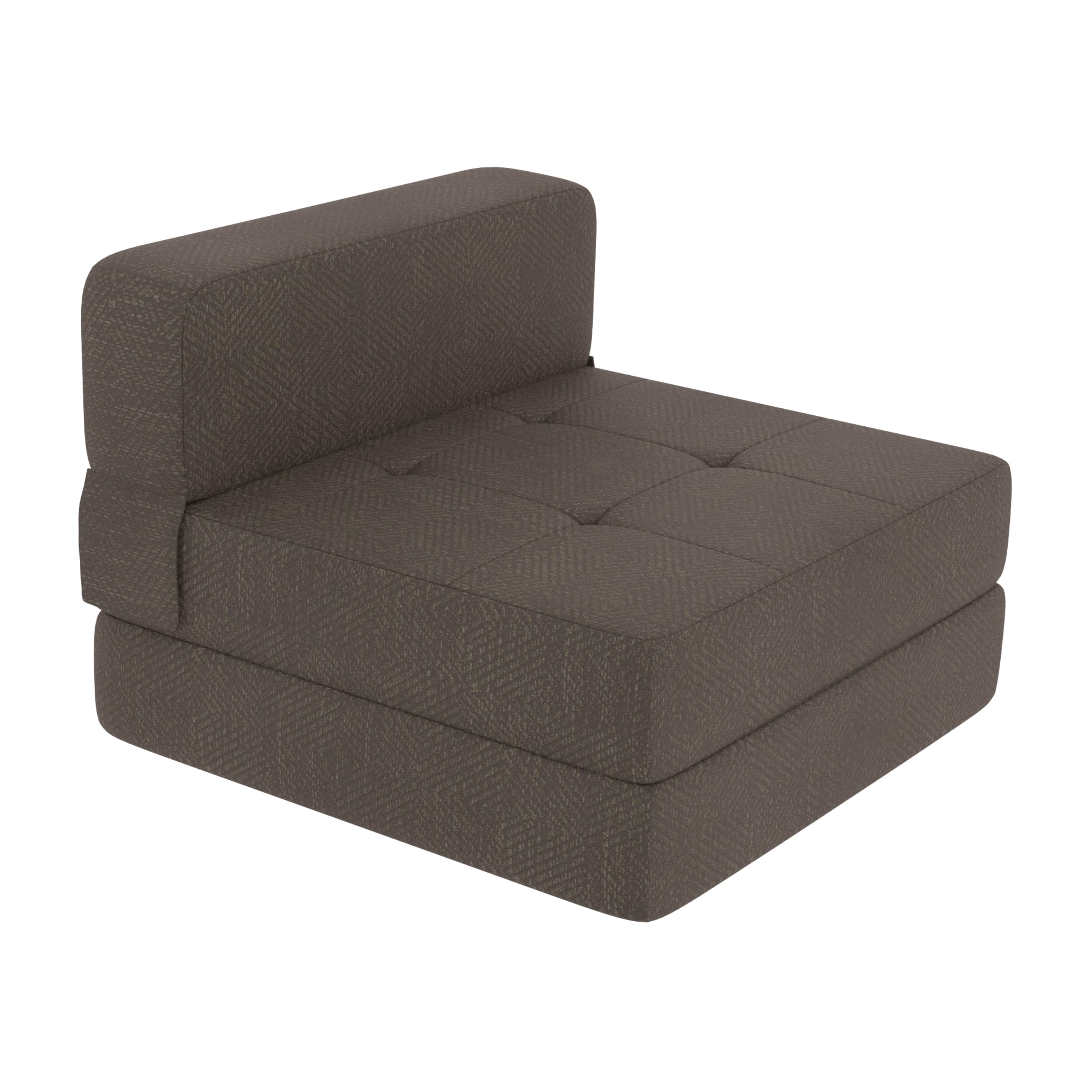 Youmumeub Convertible Sofa Bed, Floor Futon Sofa Bed with Memory Foam for Living Room & Apartment, Linen Fabric, Dark Gray