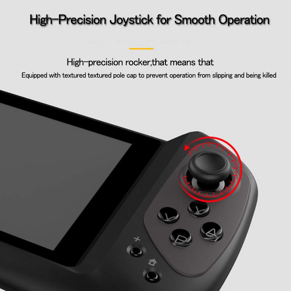 IPEGA PG-9163 Switch Gamepad, High Precision Joystick NS Palm Grip Handle Game Controller Plug and Play, Type-C Plug, for Nintendo Switch Host (Black)