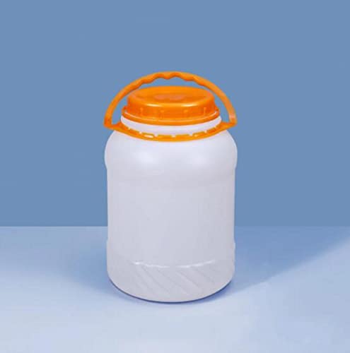 WellieSTR 4PCS Empty 4 Liter Food Grade HDPE Plastic Bucket with Inner Cover Leakproof Food Grade Home Storage Container